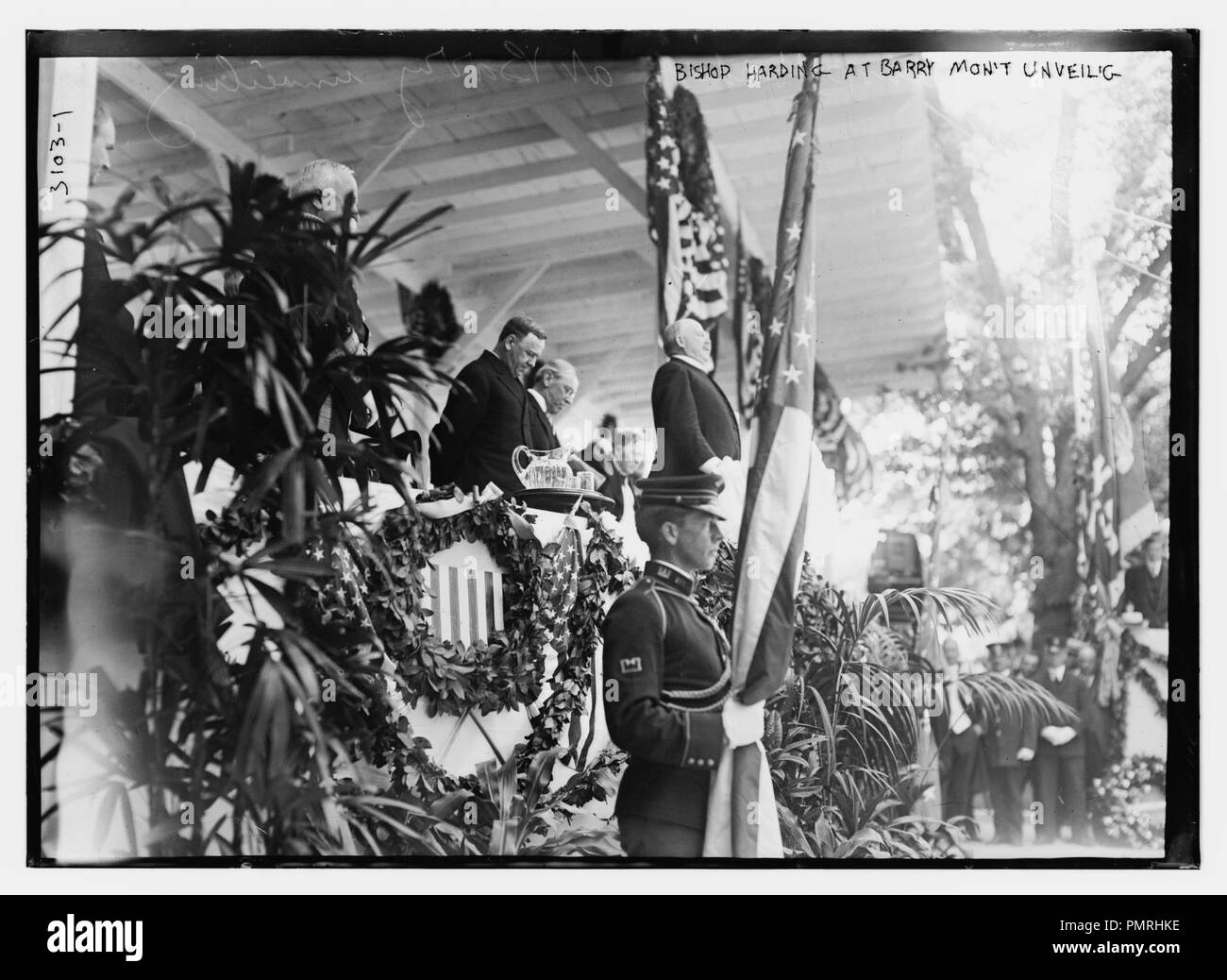 Bishop Harding at Barry Mon't (i.e., Monument) unveiling Stock Photo ...