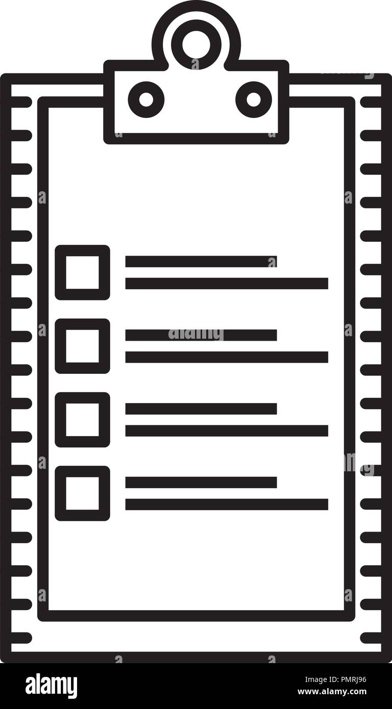 checklist clipboard isolated icon Stock Vector Image & Art - Alamy