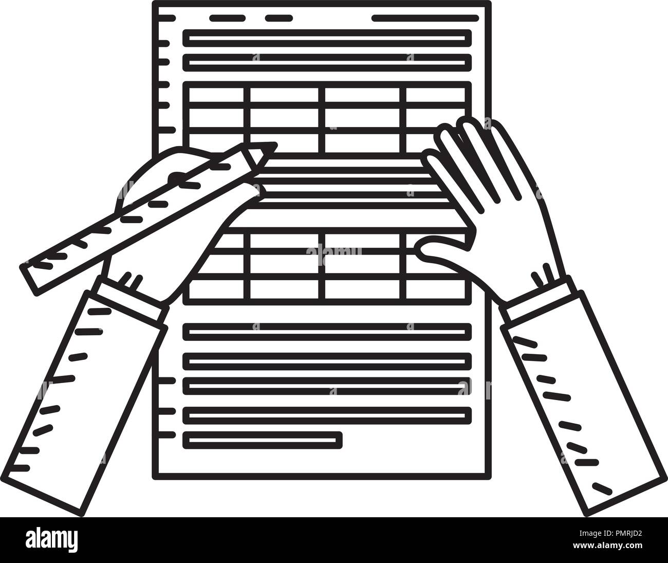 Hands writing pen in Stock Vector Images - Alamy