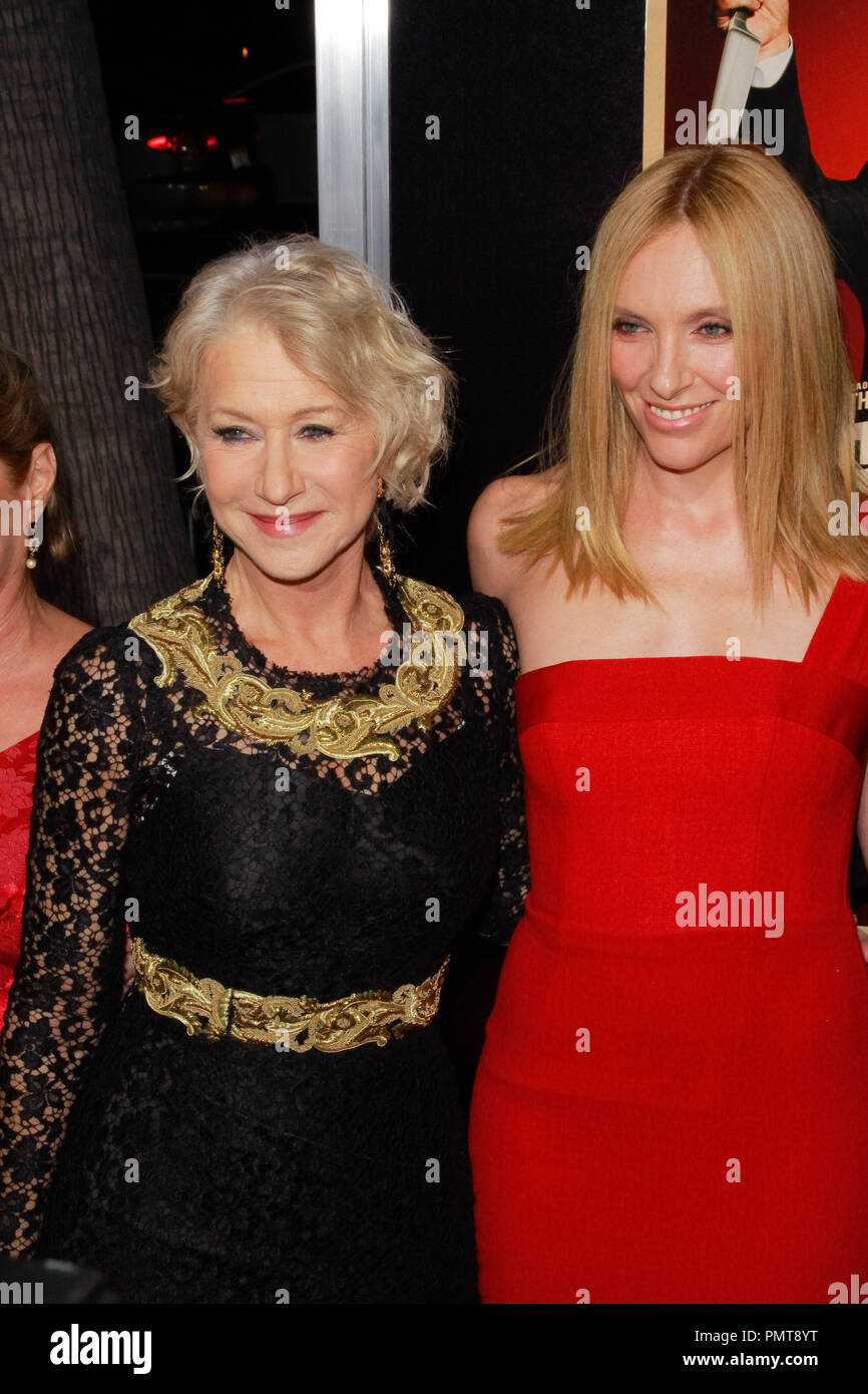 Toni Collette and Helen Mirren at the Premiere of "Hitchcock". Arrivals ...