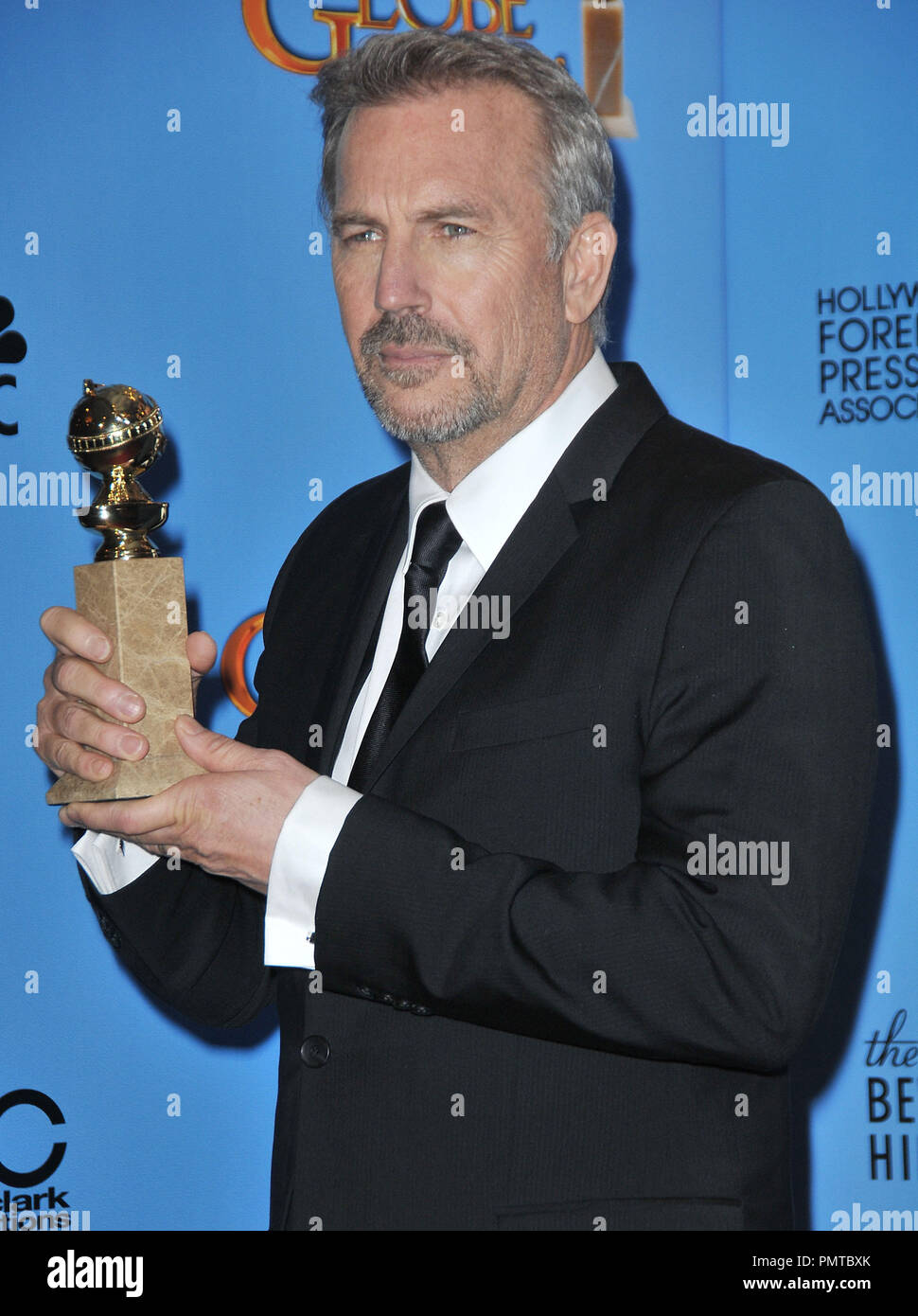 Kevin Costner at the 70th Annual Golden Globe Awards - Press Room held ...