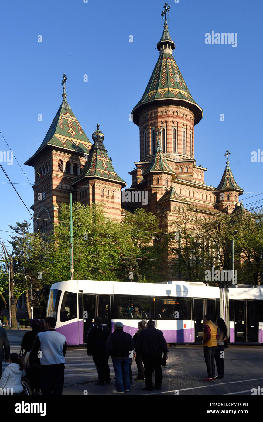 Orthodox Cathedral of Timisoara, Romania Stock Photo - Alamy