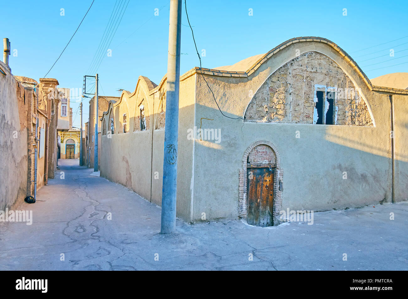 The preserved medieval quarters of adobe living houses surround the ...