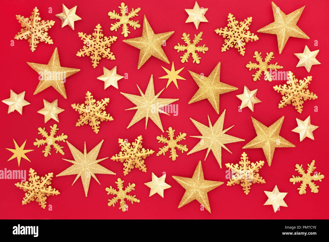 Red Gold Star Background