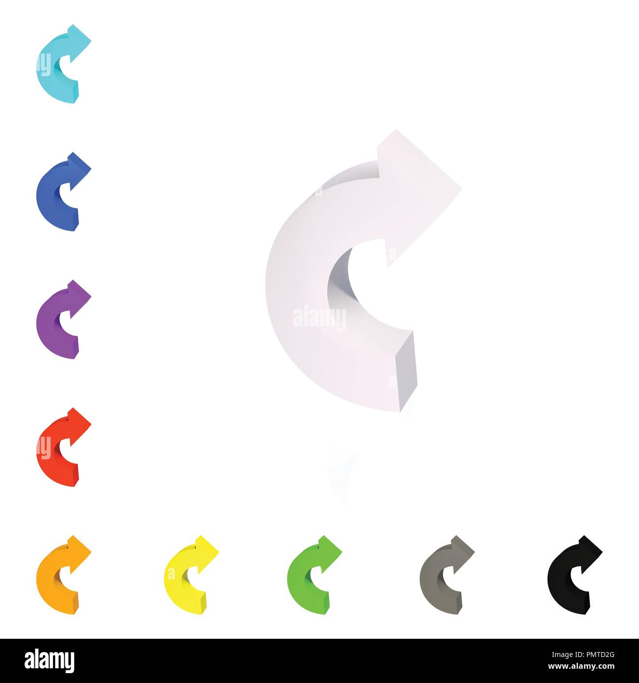 Downward rotation Cut Out Stock Images & Pictures - Alamy