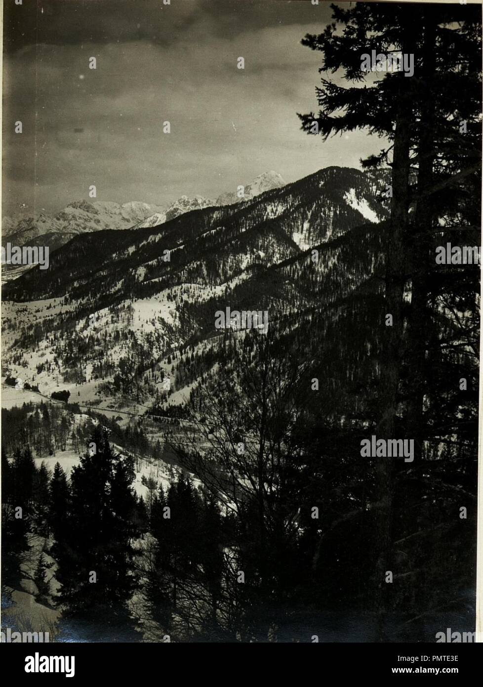 Blick gegen Saifnitz nach Tarvis. Stpkt, Lomek Stock Photo - Alamy