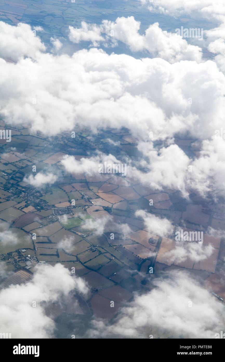Ariel view of rural farm land from high above Stock Photo - Alamy