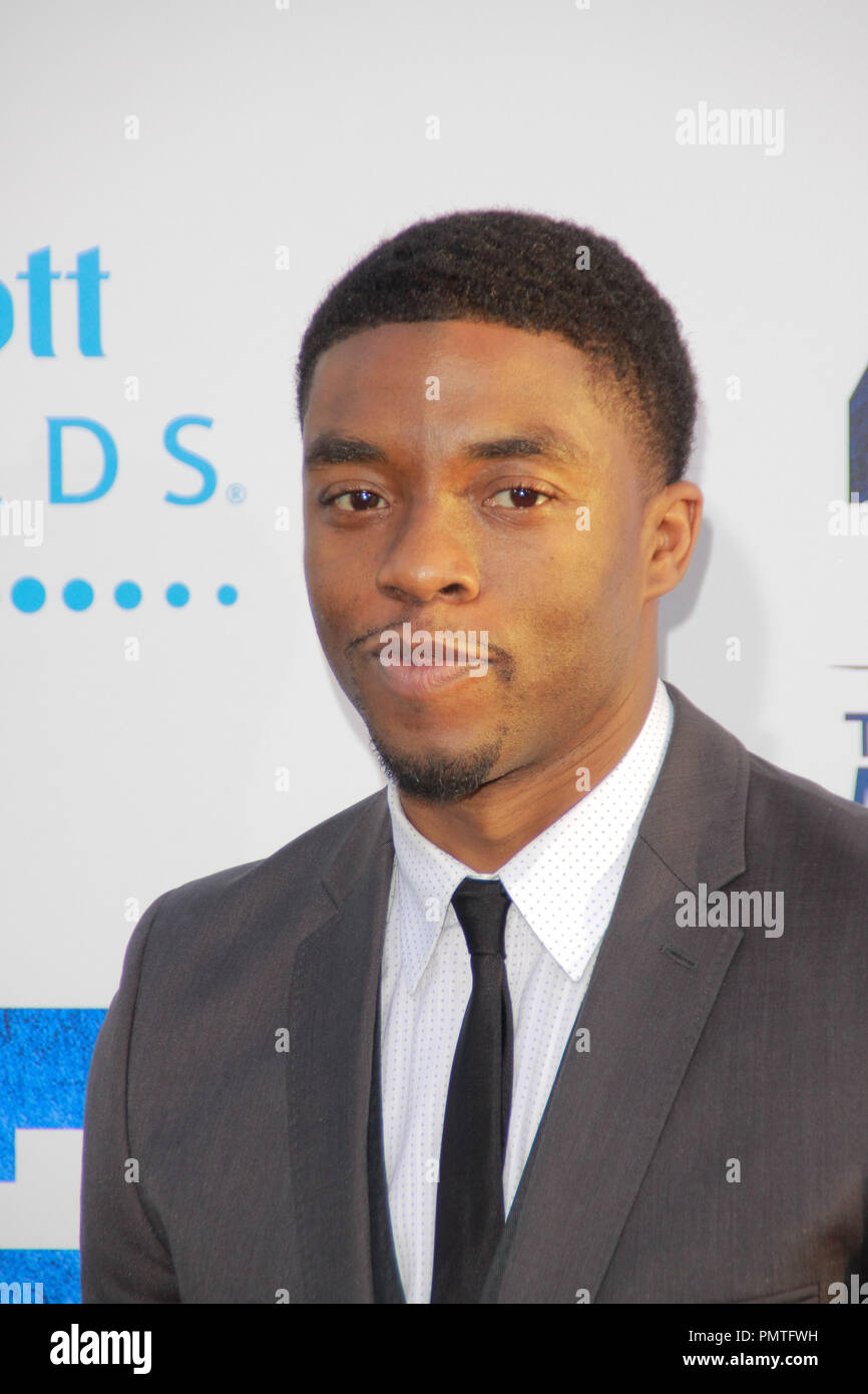 Chadwick Boseman at the Premiere of Warner Bros. Pictures' "42 ...