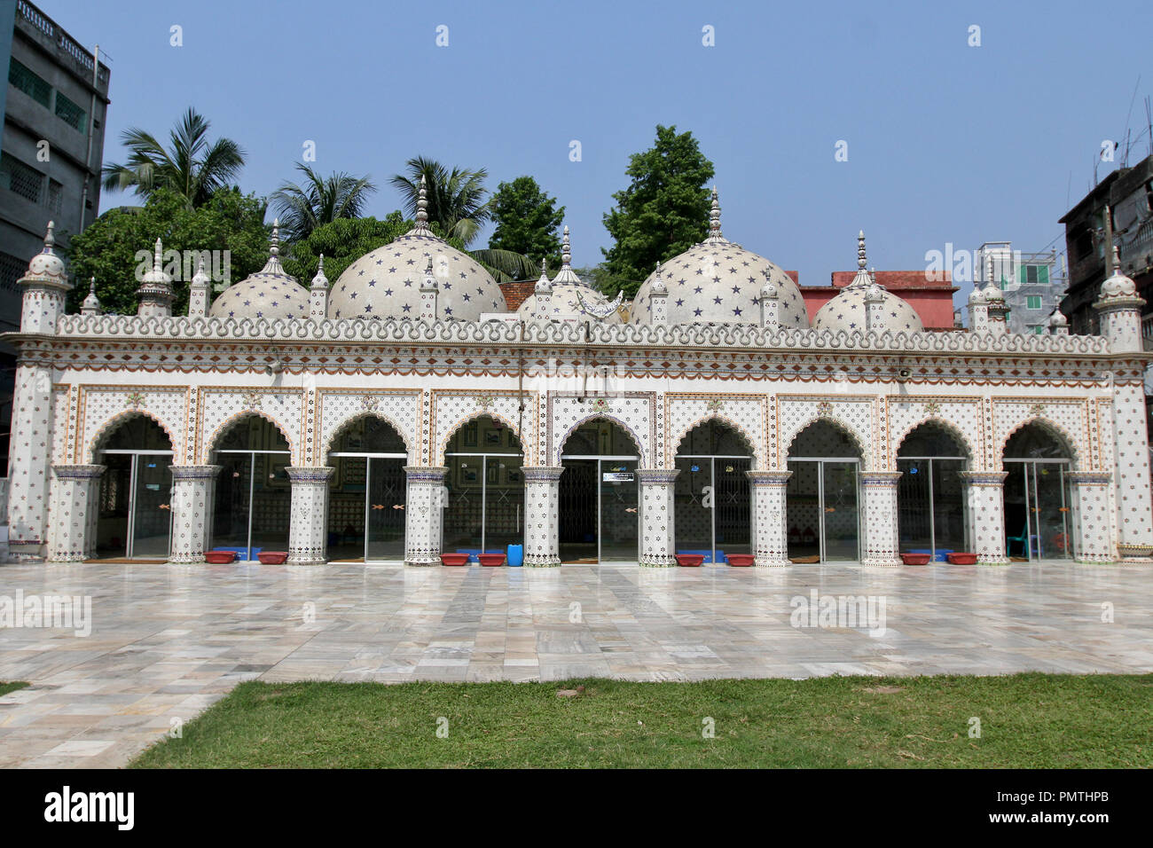 Dhaka, Bangladesh - April 18, 2015: Star Mosque (Tara Masjid), is a ...