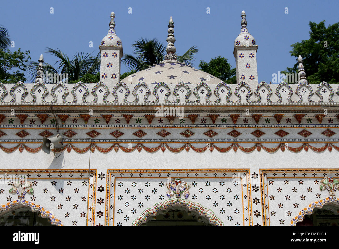 Dhaka, Bangladesh - April 18, 2015: Star Mosque (Tara Masjid), is a ...