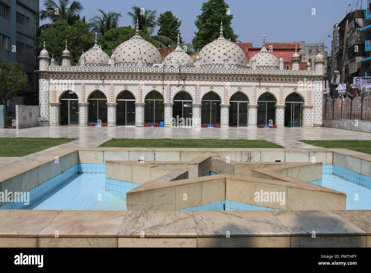 Dhaka, Bangladesh - April 18, 2015: Star Mosque (Tara Masjid), is a ...