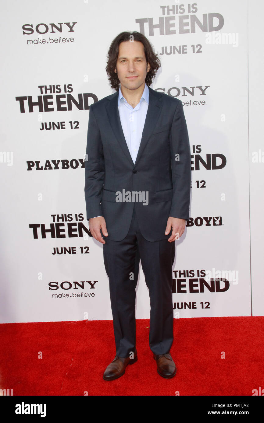 Paul Rudd at the World Premiere of Columbia Pictures' "This is The End ...