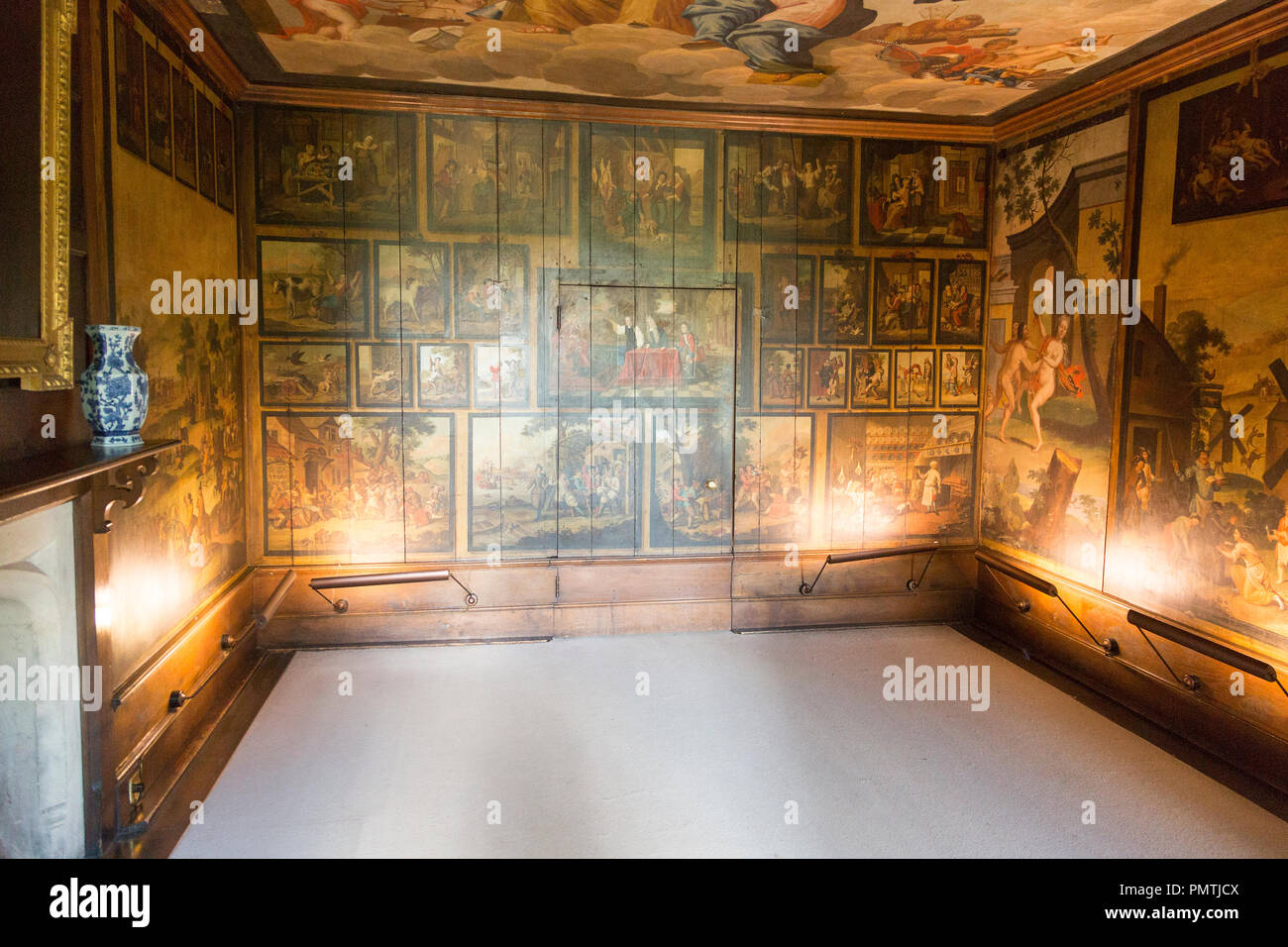 Painted panels The Dutch Parlour, Littlecote House Hotel, Hungerford ...