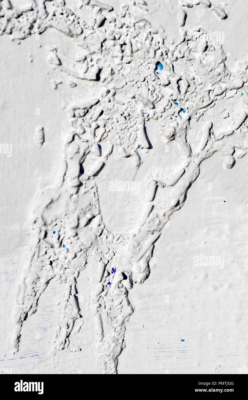 An interesting texture on the gypsum wall Stock Photo - Alamy