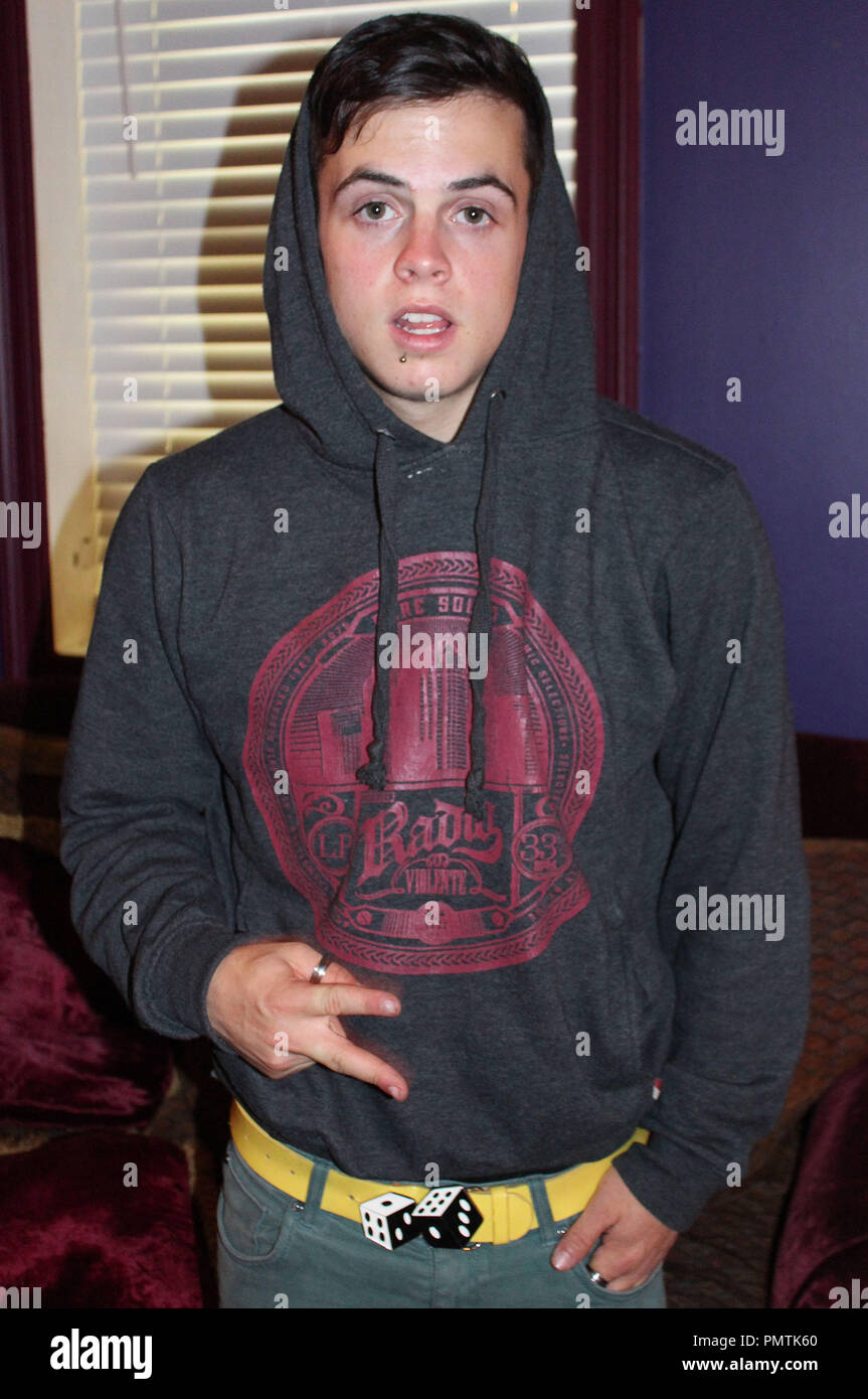 Daniel Sahyounie of The Janoskians backstage at the Janoskians Not A ...