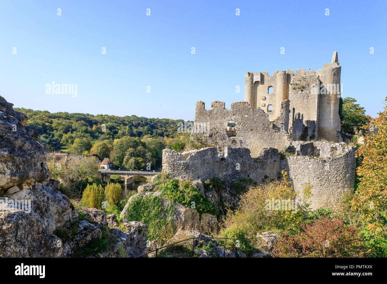France, Vienne, Angles sur l'Anglin, labelled Les Plus Beaux Villages ...