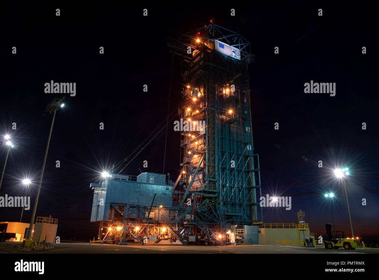 Vandenberg Air Force Base, California, USA. 14th Sep, 2018. The mobile ...