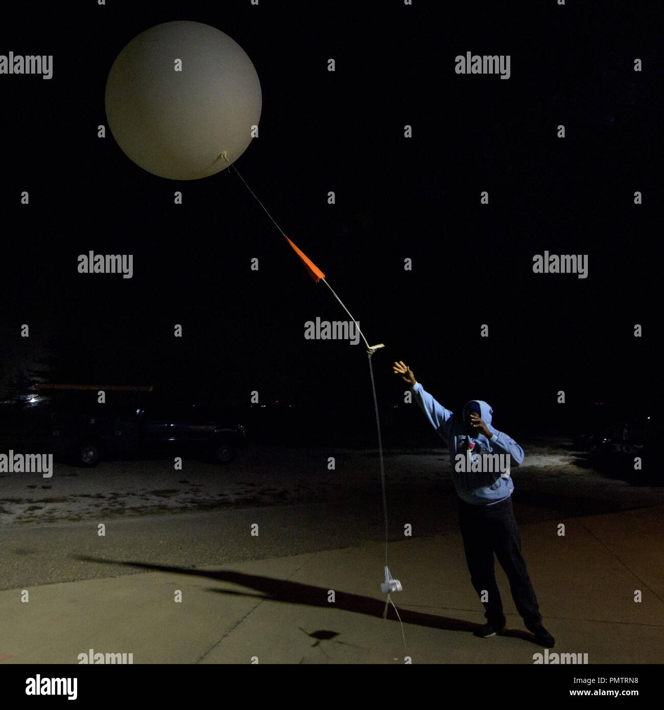 Weather balloon launch hi-res stock photography and images - Alamy