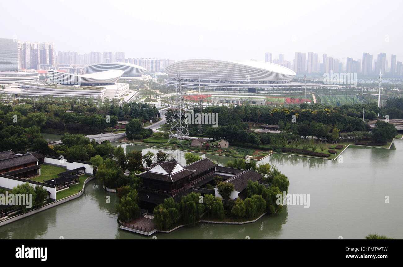 (180919) -- SUZHOU, Sept. 19, 2018 (Xinhua) -- Photo taken on Sept. 19 ...