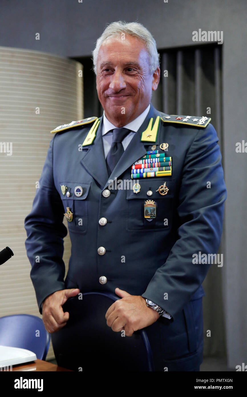 Giorgio Toschi, general commander of Finance Guard Roma 19/09/2018 ...