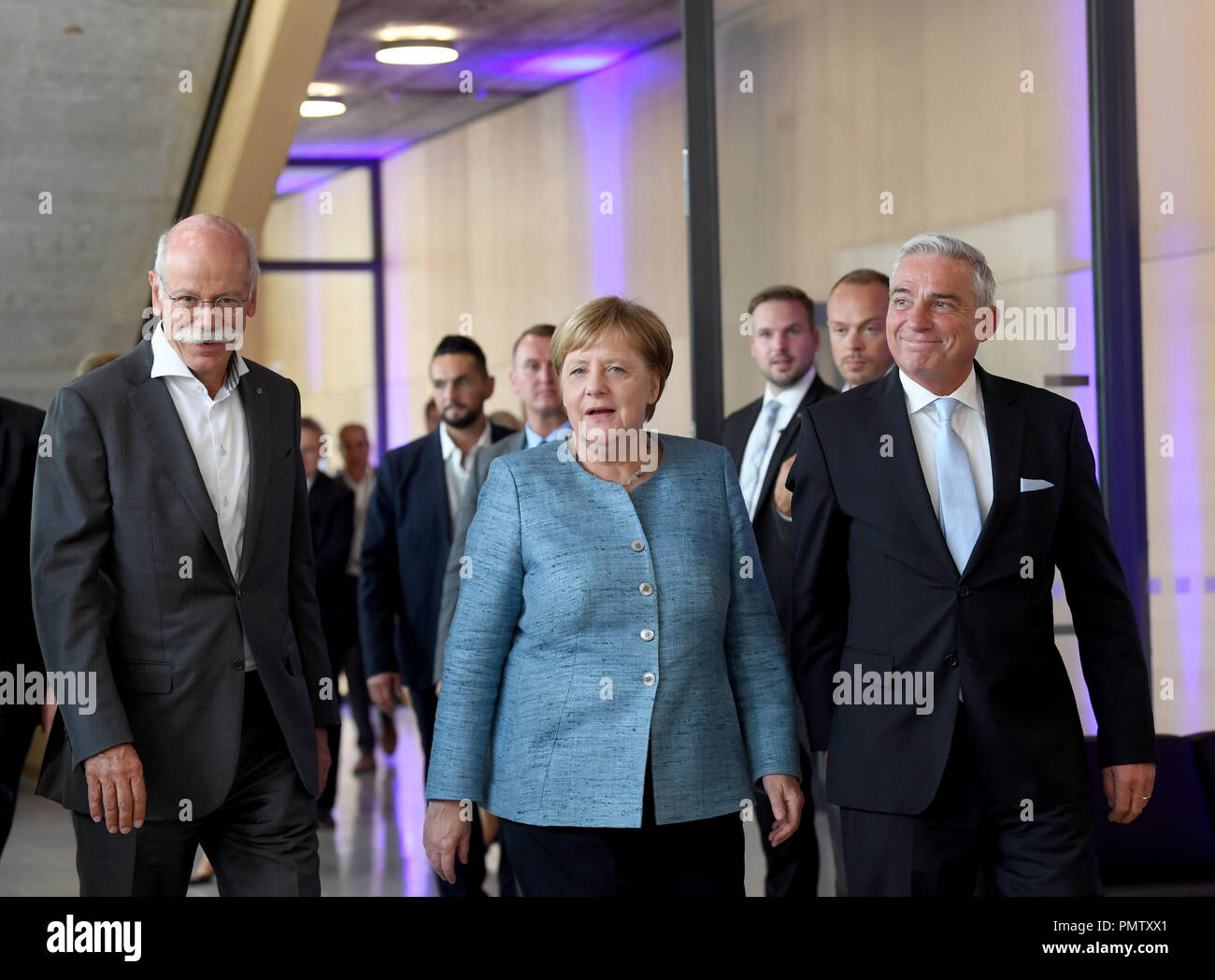 19 September 2018, Baden-Wuerttemberg, Immendingen: German Chancellor ...