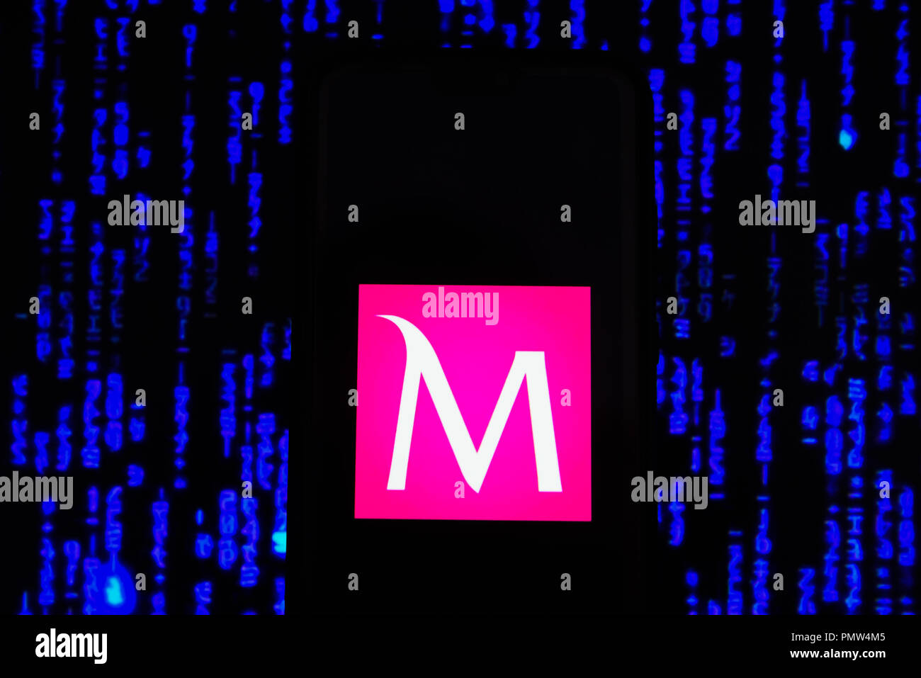 Krakow, Poland. 19th Sep, 2018. Millennium bank logo is seen on an ...