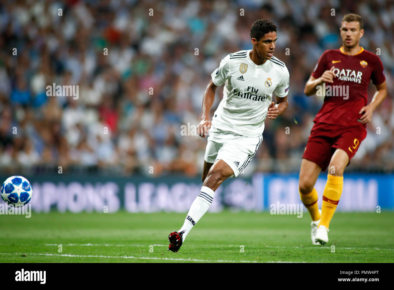 Raphael Varane of Real Madrid during the Champions League football ...