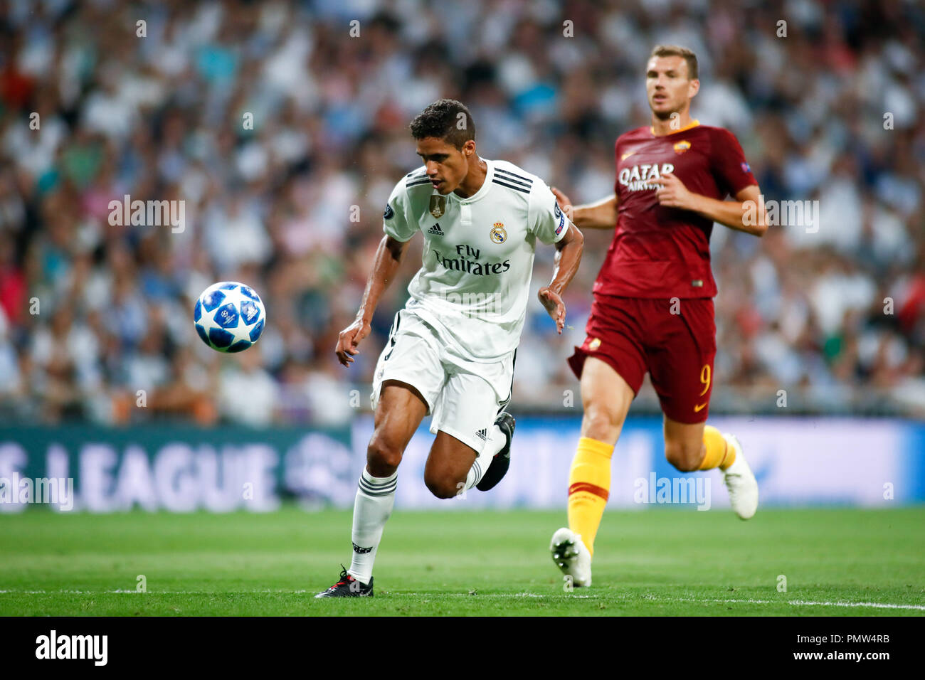 Raphael Varane of Real Madrid during the Champions League football ...