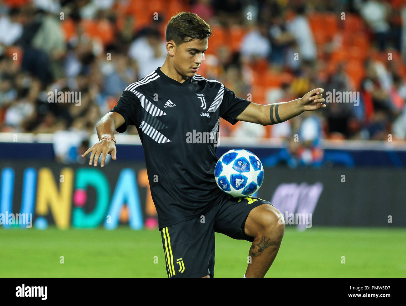 Dybala of Juventus and in action during the Champions League football ...