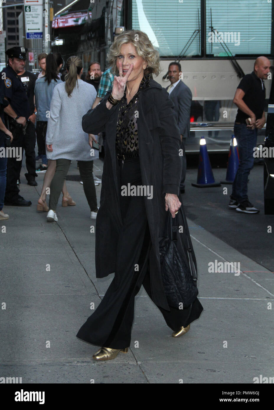 New York, NY, USA. 19th Sep, 2018. Jane Fonda at The Late Show with ...