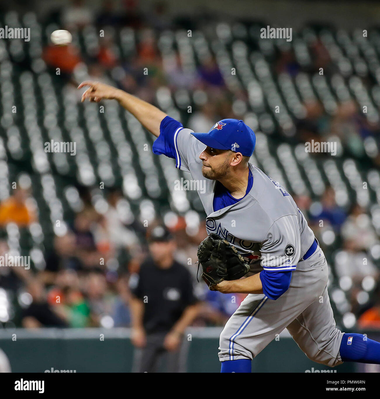 Baltimore, USA. 19th Sep, 2018. Toronto Blue Jays Pitcher #25 Marco ...