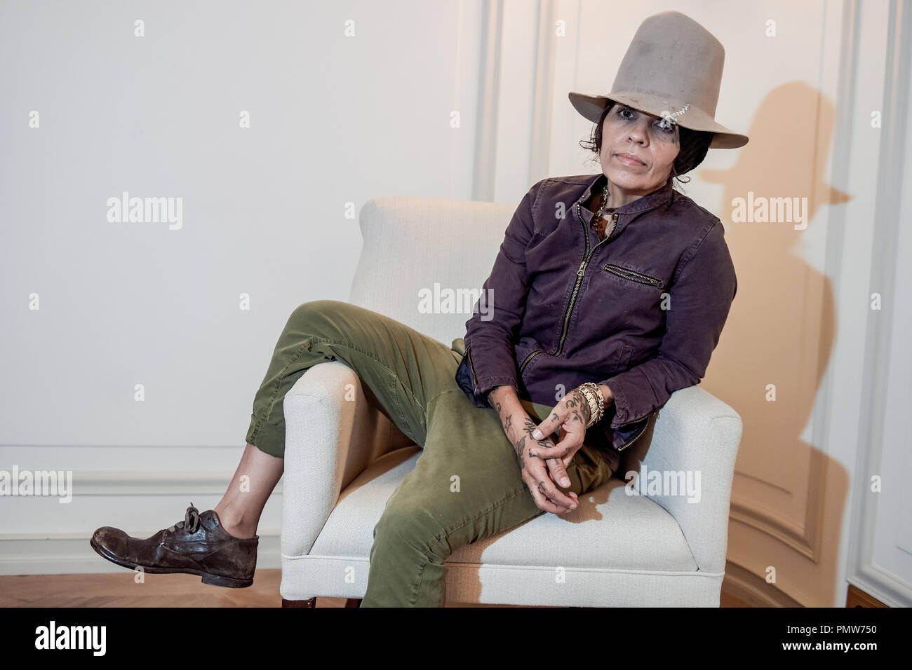 19 September 2018, Hamburg: Linda Perry, American singer and composer ...