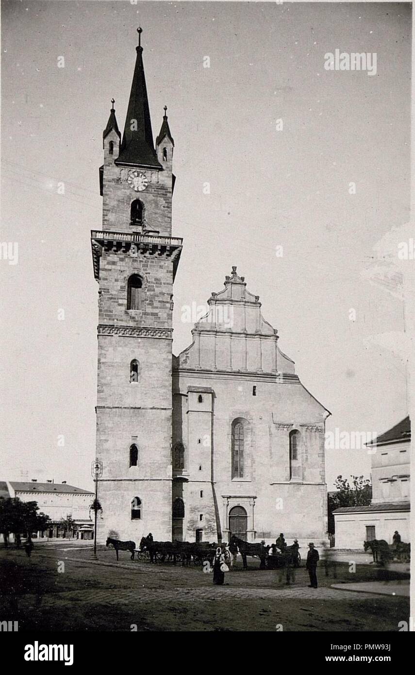 Bistritz Evang.Kirche Frontansicht Stock Photo - Alamy