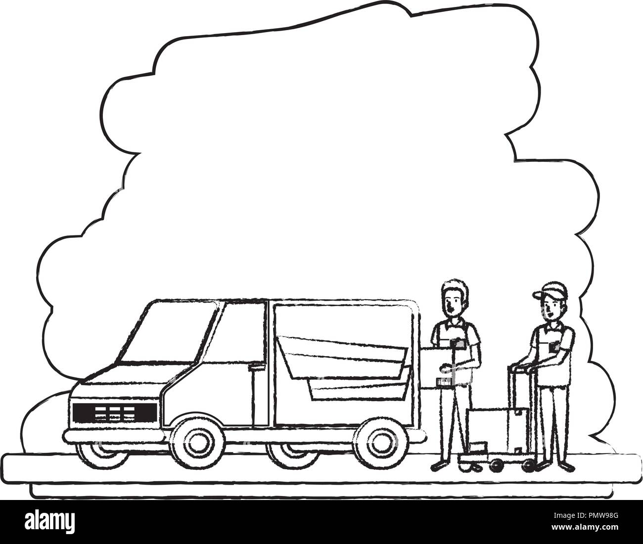 Van messenger Stock Vector Images - Alamy