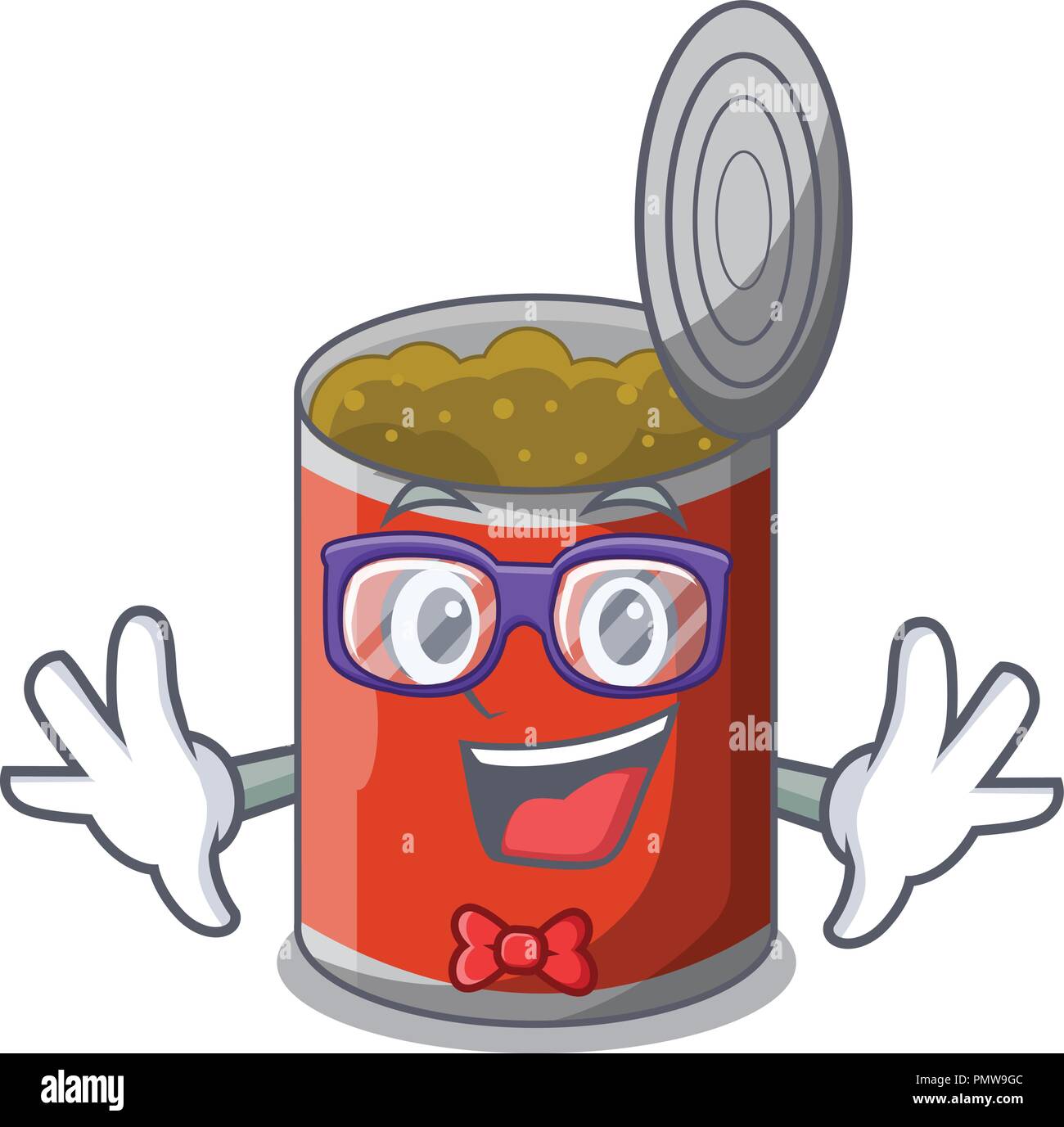 Geek metal food cans on a cartoon Stock Vector Image & Art - Alamy