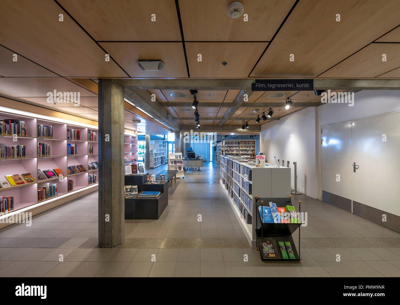 Stavanger's Public Library (Kulturhus). The oldest part is a cinema ...