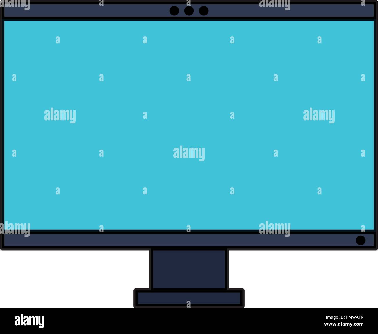 computer monitor isolated icon Stock Vector Image & Art - Alamy