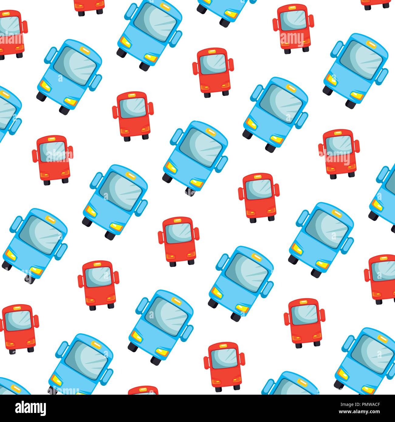bus vehicles pattern background Stock Vector Image & Art - Alamy
