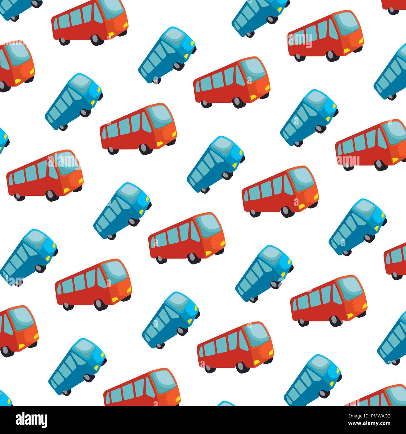 bus vehicles pattern background Stock Vector Image & Art - Alamy