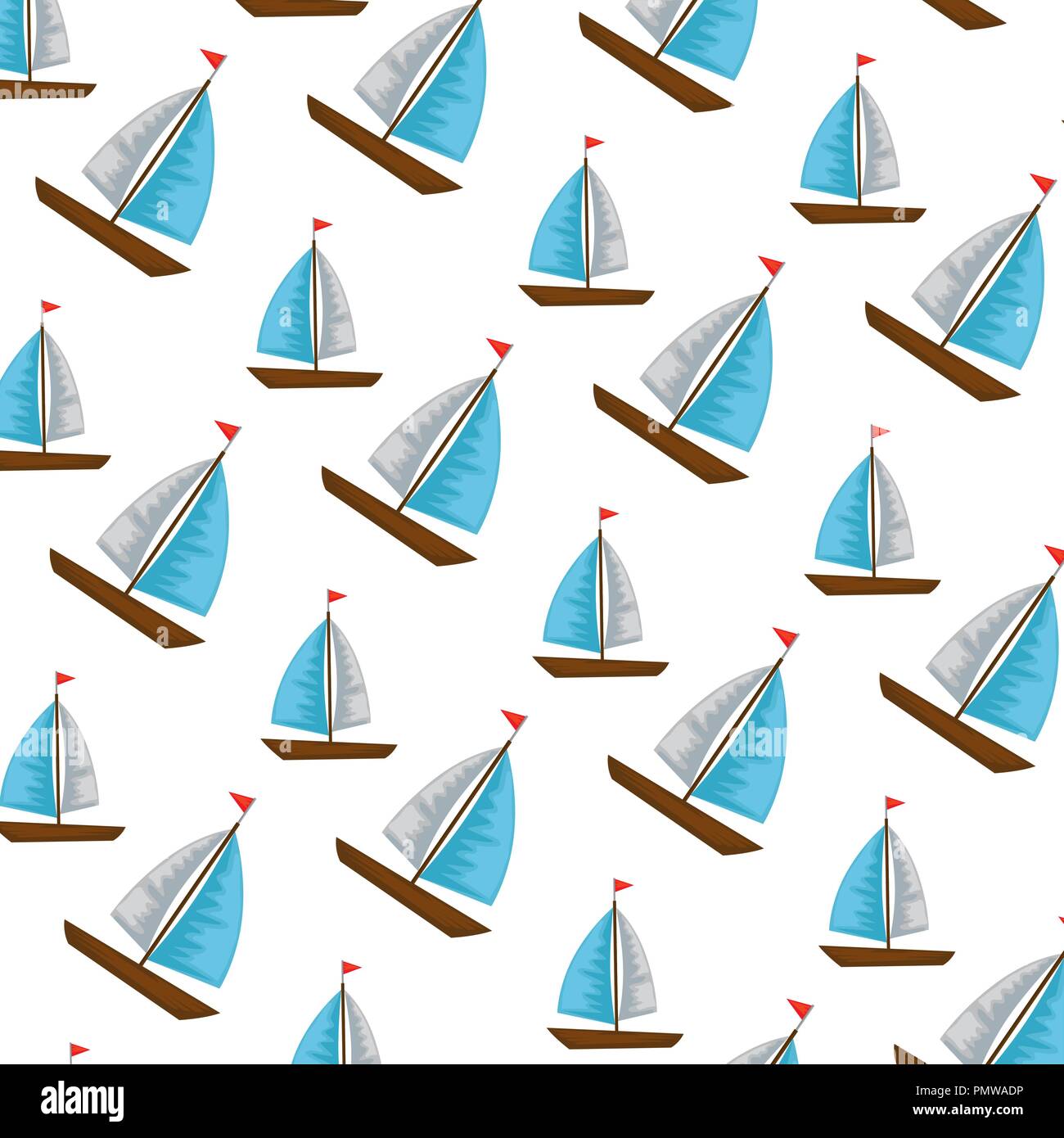 sail boats pattern background Stock Vector Image & Art - Alamy