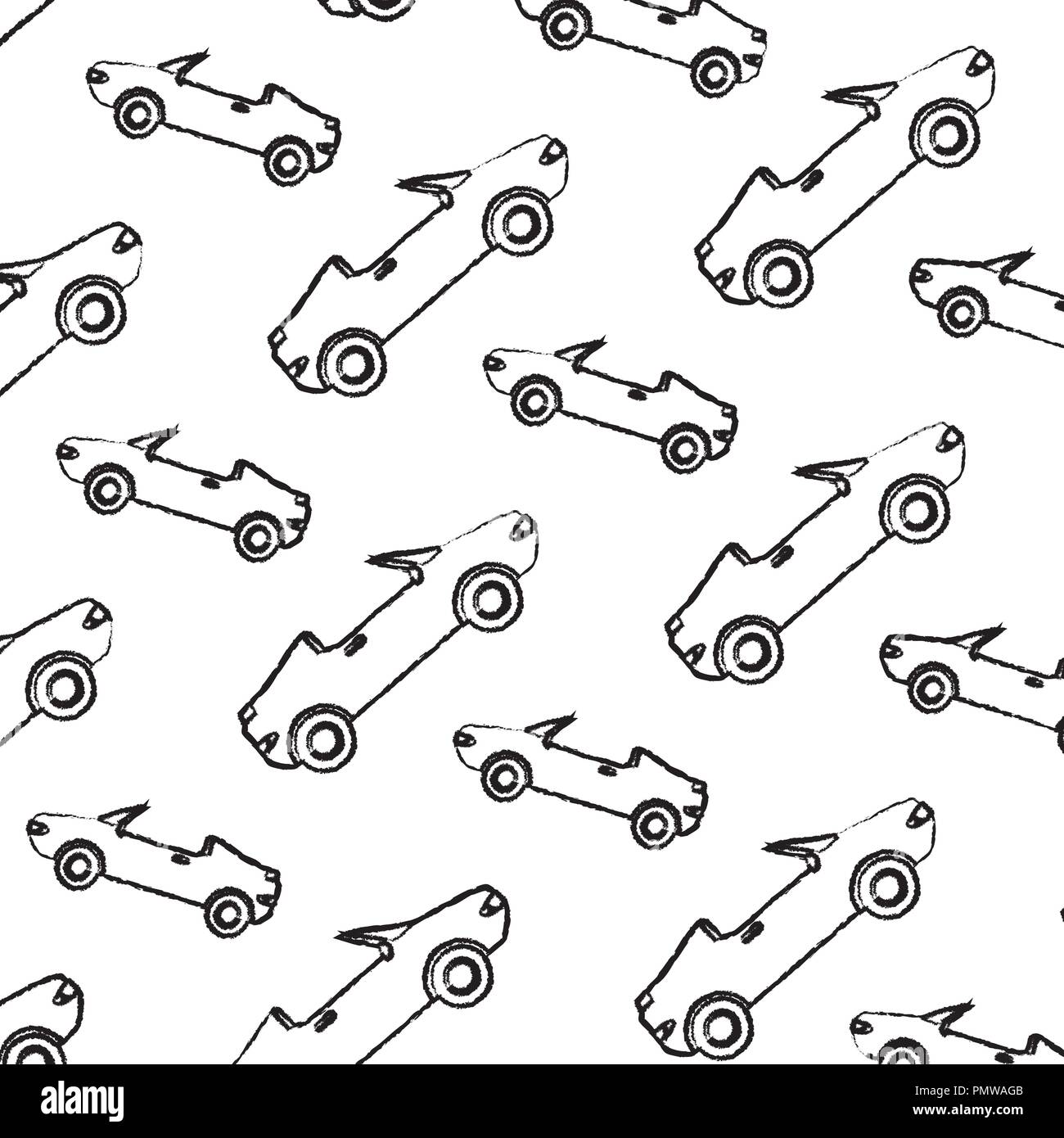 convertibles cars vehicles pattern background Stock Vector Image & Art ...