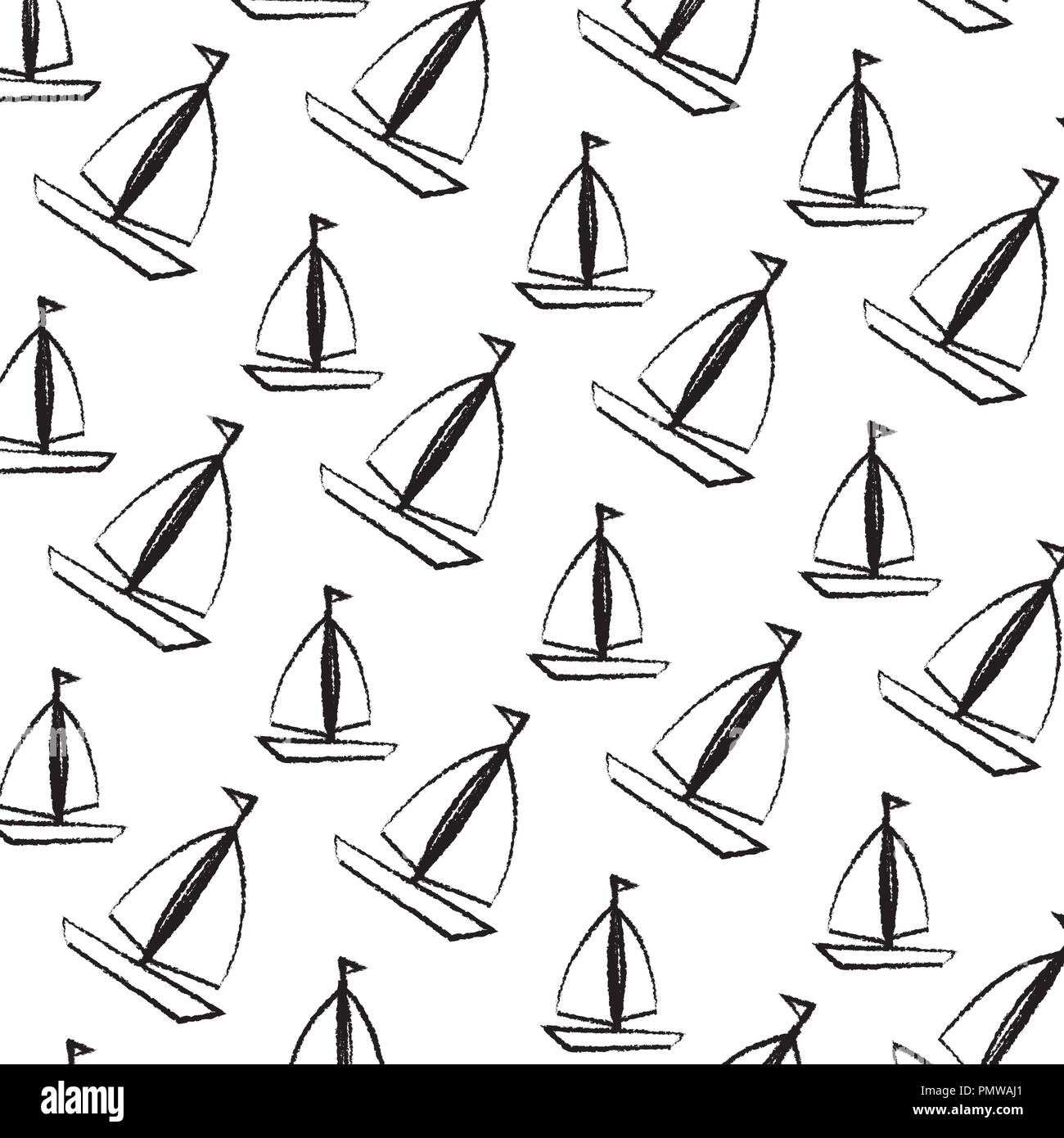 sail boats pattern background Stock Vector Image & Art - Alamy