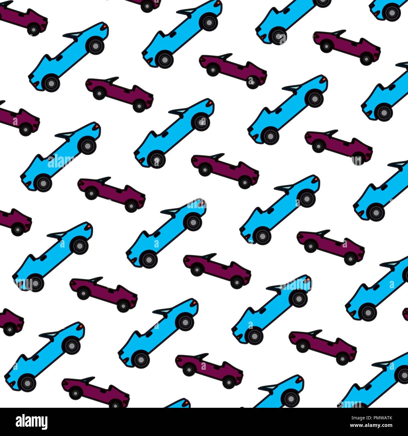 convertibles cars vehicles pattern background Stock Vector Image & Art ...