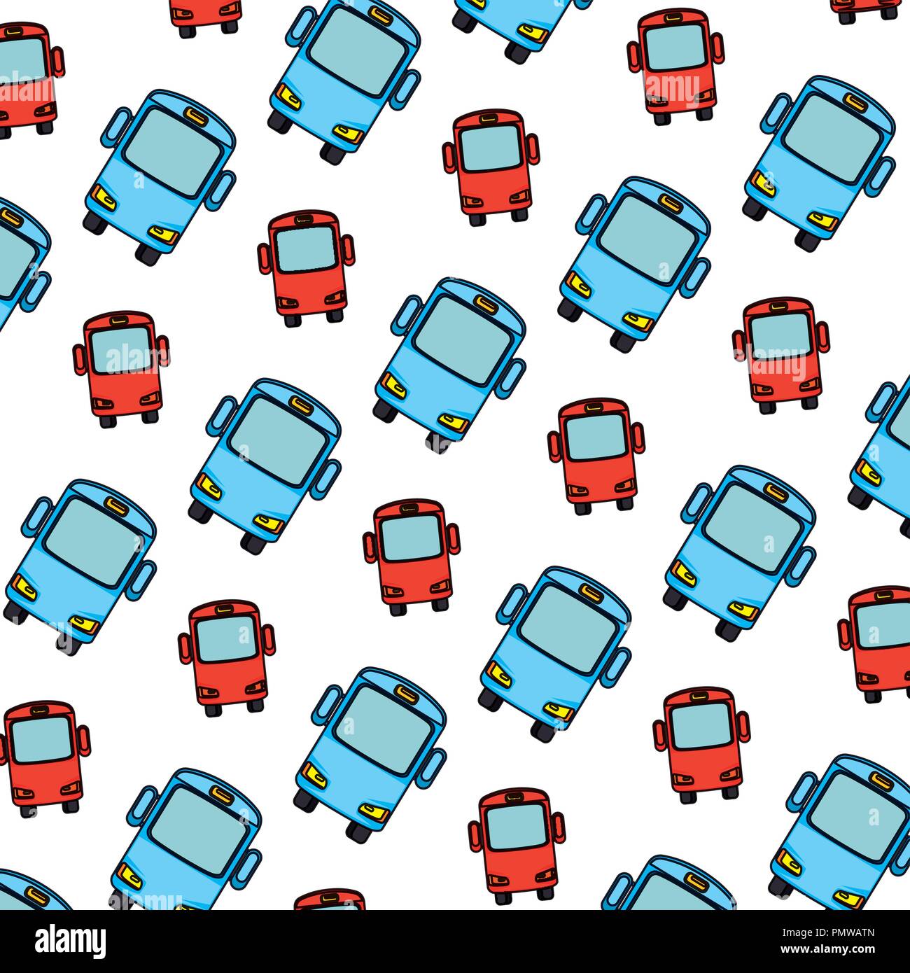 bus vehicles pattern background Stock Vector Image & Art - Alamy