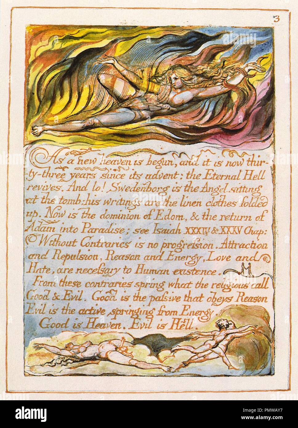 Blake The Marriage of Heaven and Hell, copy G, object 3 Stock Photo - Alamy