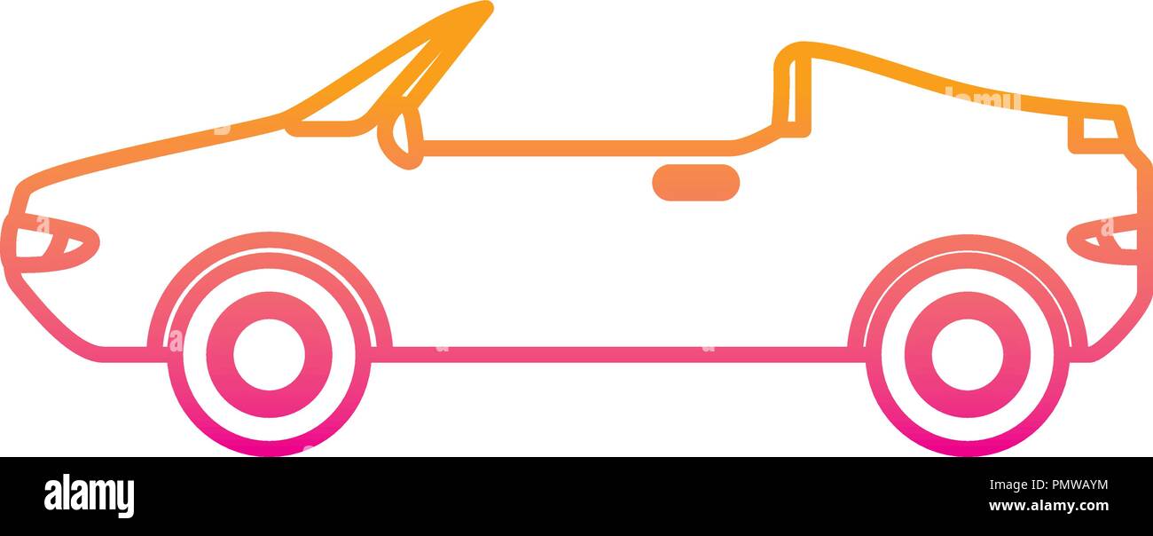 convertible car vehicle isolated icon Stock Vector Image & Art - Alamy