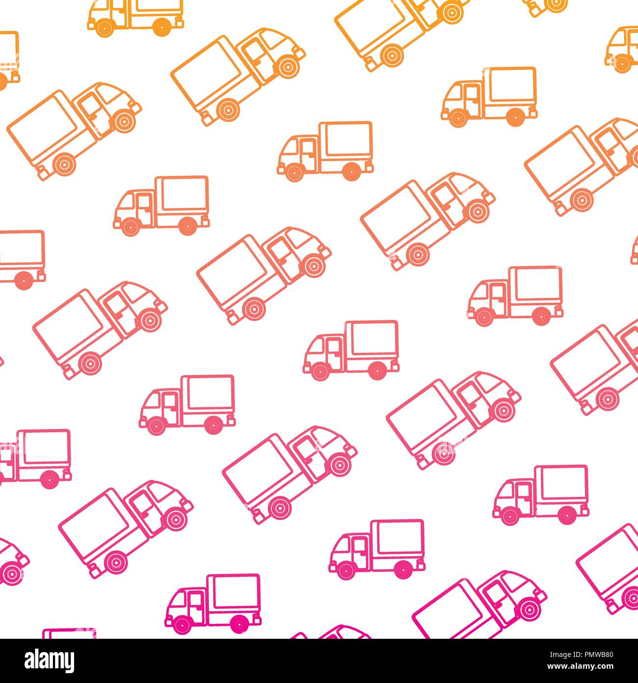 delivery service trucks pattern background Stock Vector Image & Art - Alamy