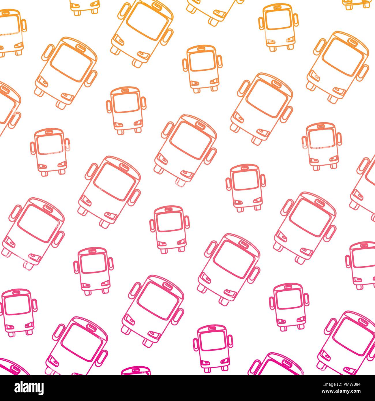 bus vehicles pattern background Stock Vector Image & Art - Alamy