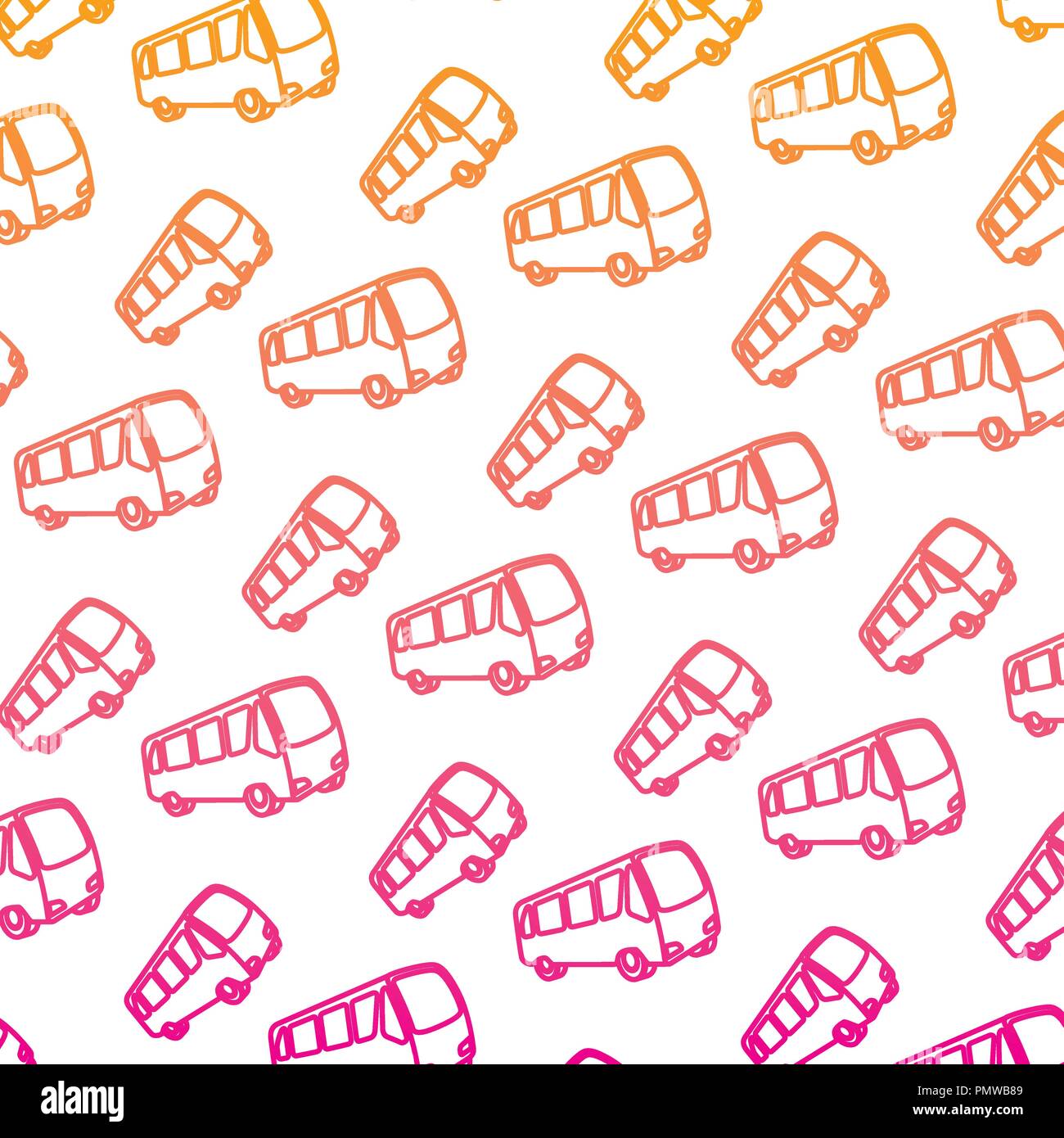 bus vehicles pattern background Stock Vector Image & Art - Alamy