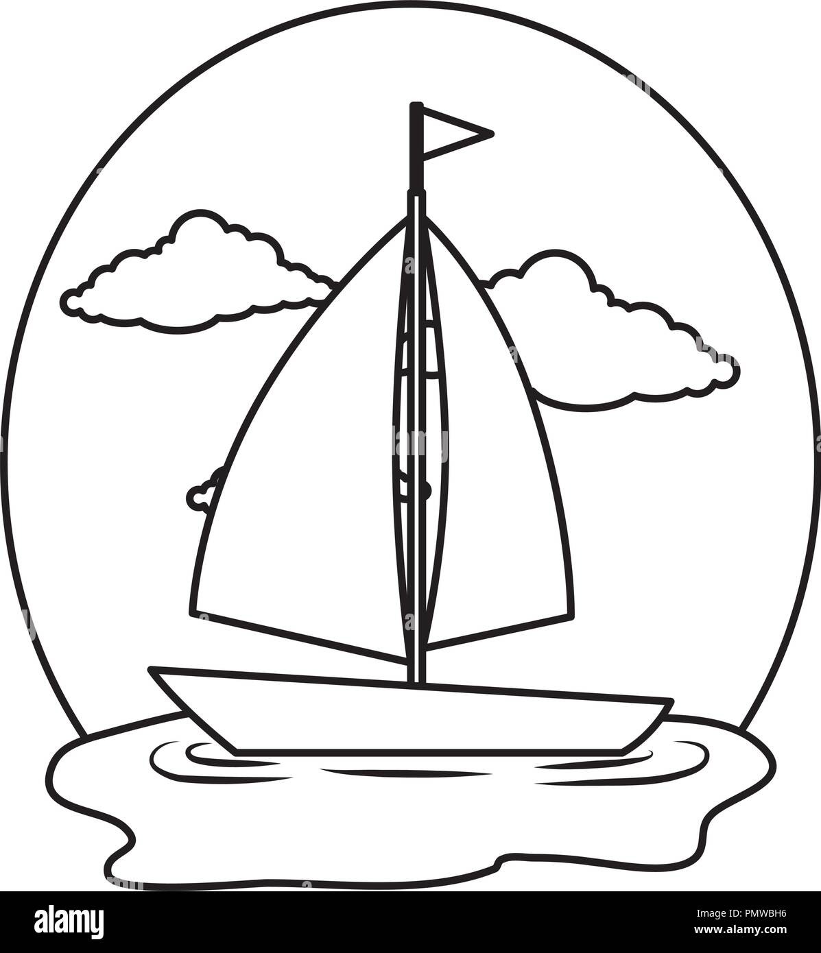 Scenic boat Stock Vector Images - Alamy